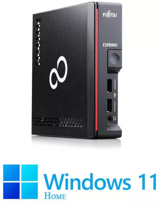 Mini PC Fujitsu ESPRIMO G558 Octa Core i7-9700T 16GB SSD Win 11 Home ...