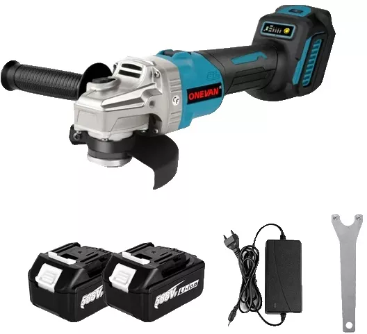 Polizor unghiular Onevan Putere 2000 W Reglabil cu 6 trepte 2 B baterie ...