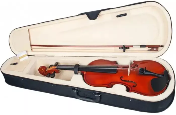 Vioara clasica din lemn 4/4 Arcus Sacaz Contrabarbie cu Geanta ...