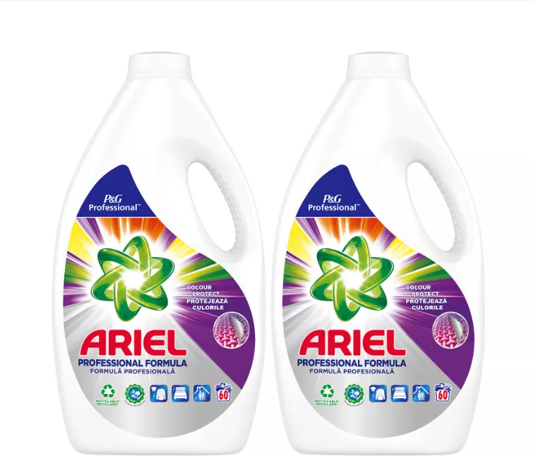 Detergent de rufe lichid Ariel Professional Color 2x3L 120 spalari ...