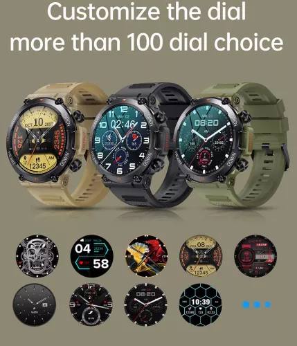 CEAS Smart Militar HD Apel Bluetooth Monitorizare Fitness si Cardiaca ...