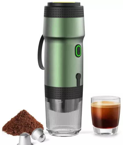 Espressor Portabil 3IN1 Fara Fir Compatibil cu Cafea Macinata Capsule ...