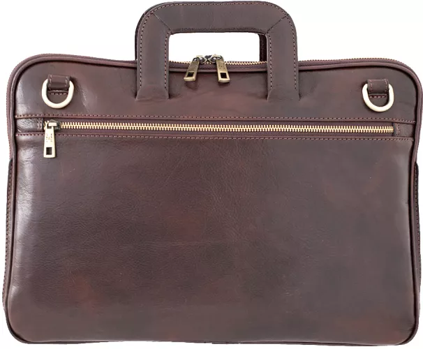 Servieta barbati tip mapa din piele naturala vachetta coniac FS161A ...