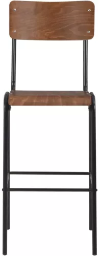 Scaune De Bar 2 Buc. Maro Placaj Solid Otel 8718475741657 - cel.ro