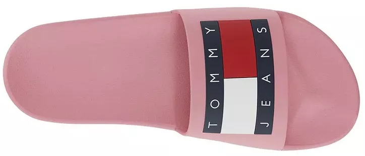 Slapi dama Tommy Jeans cu logo supradimensionat Roz 37 EU gqat ...