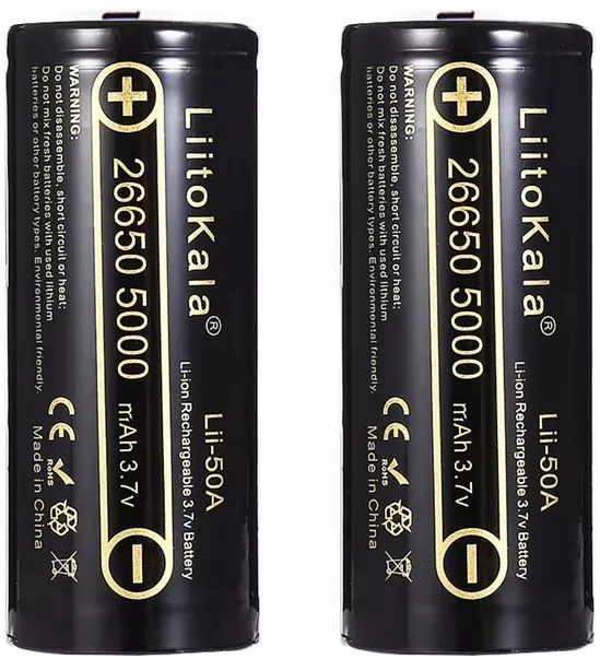 Pachet 2 Acumulator / Baterie reincarcabila LiitoKala Lii-50A 3.7V ...