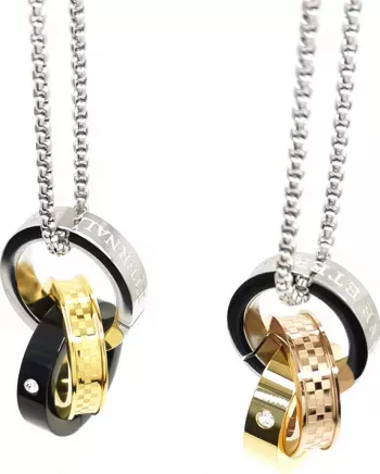 Set pandantive indragostiti lantisoare cupluri PersonalStyle inox ...