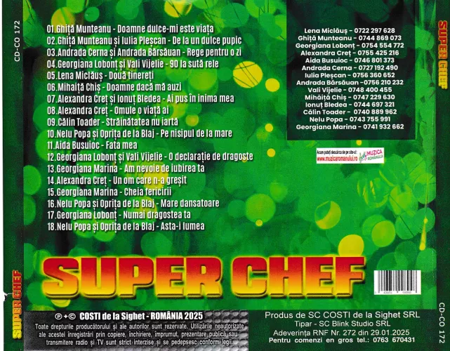 Super chef CD Audio
