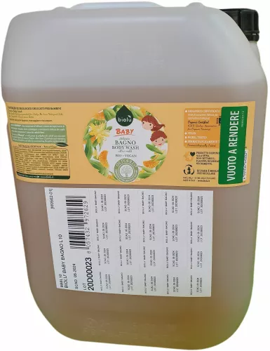 Biolu Gel de dus ecologic cu ulei de mandarin pentru copii 10L NAT8057432972629 - cel.ro