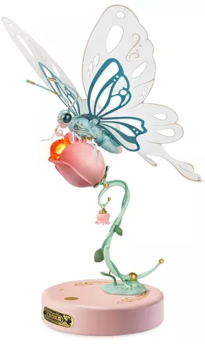 Puzzle 3D Fluture Roz 79 piese Rokr MI05P - cel.ro