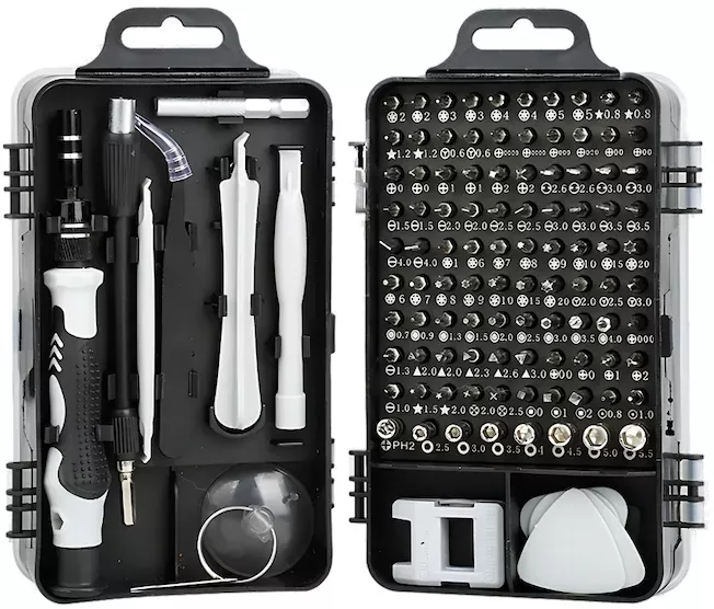 Set Profesional de Surubelnite de Precizie 115 buc in 1 - Kit Magnetic de