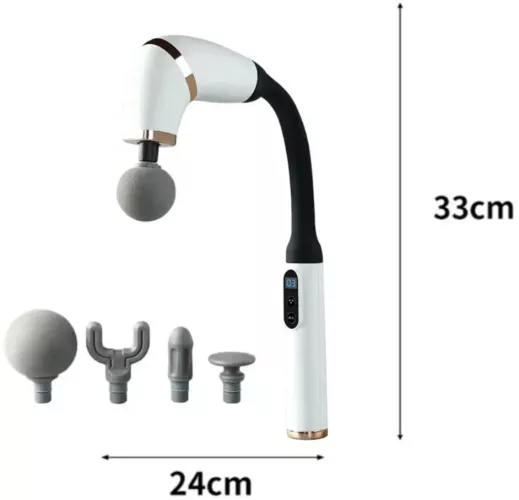 Aparat Profesional de Masaj Tip Pistol cu Extensie Pentru Umeri Abdomen ...