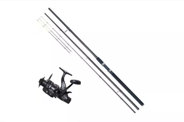 Set feeder cu lanseta delta de 3.3m si mulineta hk4000 cu 11 rulmenti ...
