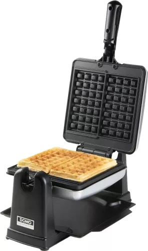 Aparat de vafe si gofre DOMO Rotating Waffle argintiu zcf1_849841760 ...