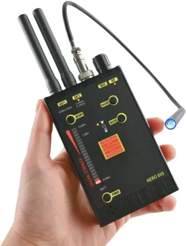 Detector profesional de microfoane GSM 3G/4G LTE Bluetooth si WiFi iUni RF009 - cel.ro