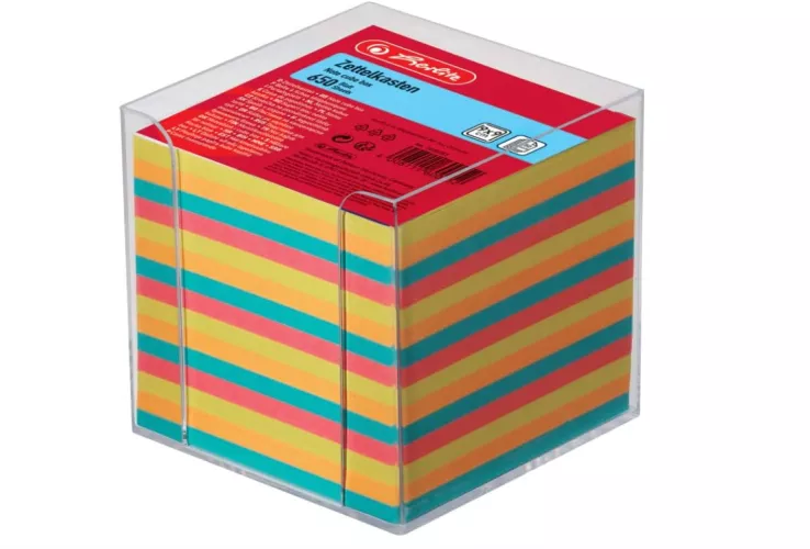 Bloc notite color Herlitz 9x9 cm 650 file cu suport - RESIGILAT ...
