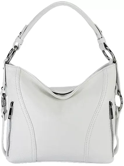 Geanta alba medie din piele naturala 8931 124 lxyh_468825763 - cel.ro