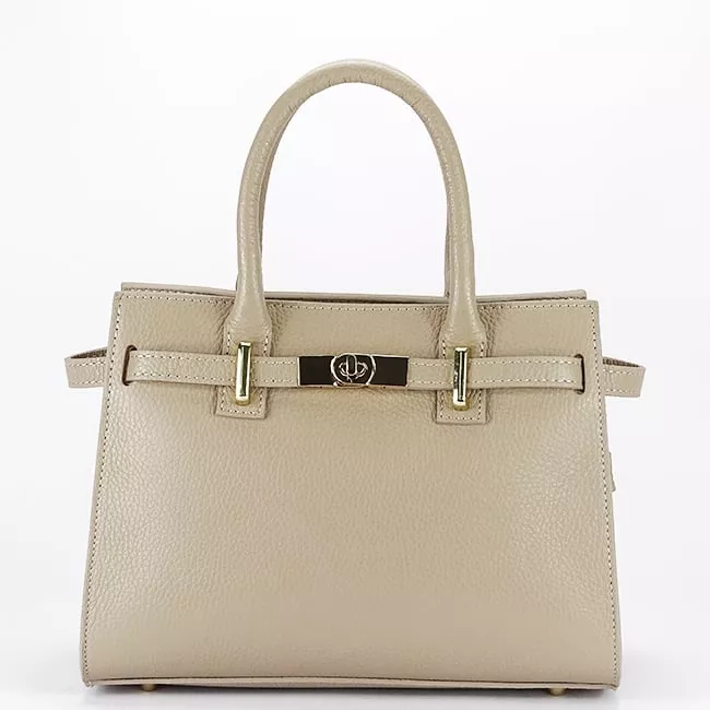 Geanta medie bej din piele naturala 1727 122 ro2m_468825793 - cel.ro