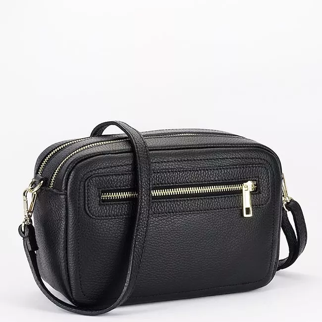 Geanta neagra din piele naturala 8915 124 nqad_468825847 - cel.ro