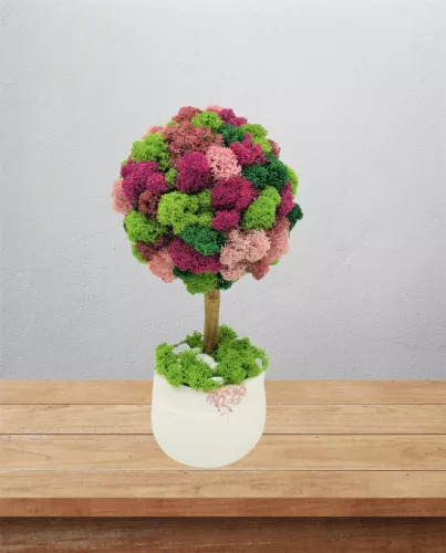 Aranjament floral personalizabil mic 27 cm tip copacel pomisor cu ...