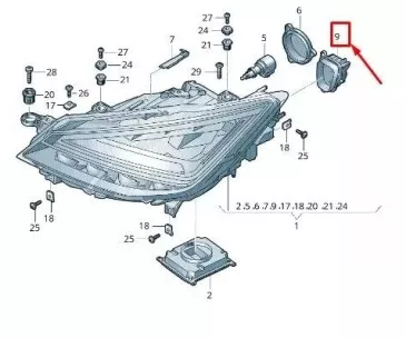 Modul Lumini de zi DRL si semnalizare stanga Seat Arona Ibiza ...