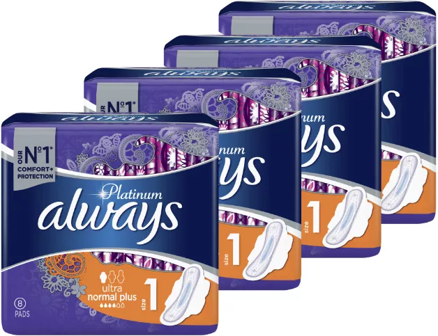 Pachet promo Always Platinum Normal 4 X 8 bucati always4x8normal - cel.ro