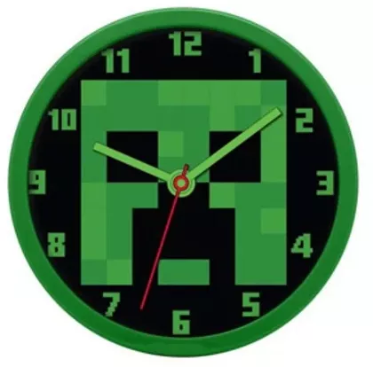 Ceas De Perete Minecraft Creeper 25 cm Multicolor ul6i_953236542 - cel.ro