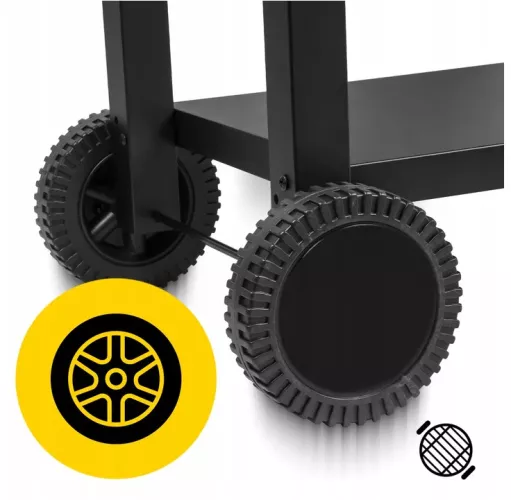 Gratar de gradina GM12000 cu capac roti termometru si cos de cenusa ...