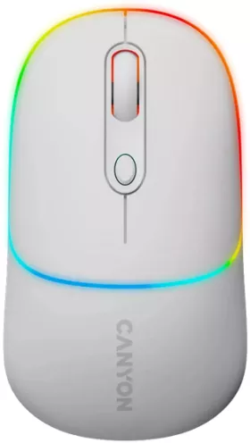 Mouse Optic Canyon MW-22 RGB LED Bluetooth/USB Wireless Snow White CNS ...