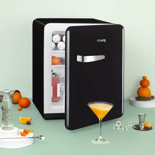 Frigider minibar Retro H.Koenig TOAD9 31 litri negru zcnq_849838876 ...