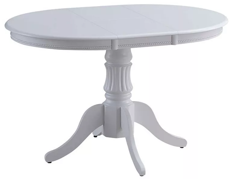 Masa extensibila living KL Willy cadru lemn masiv ovala MDF Furniruit