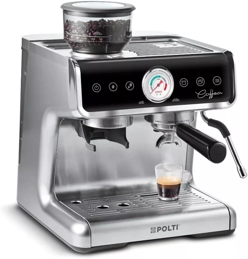 Espressor profesional manual cu rasnita de cafea Polti Coffea G50S ...