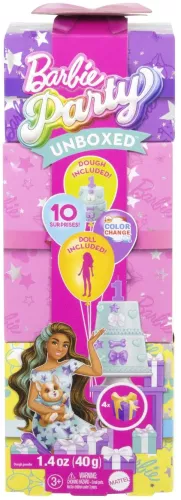 Barbie Papusa Party Unboxed Reveal Bruneta p2uh_405114492 - cel.ro
