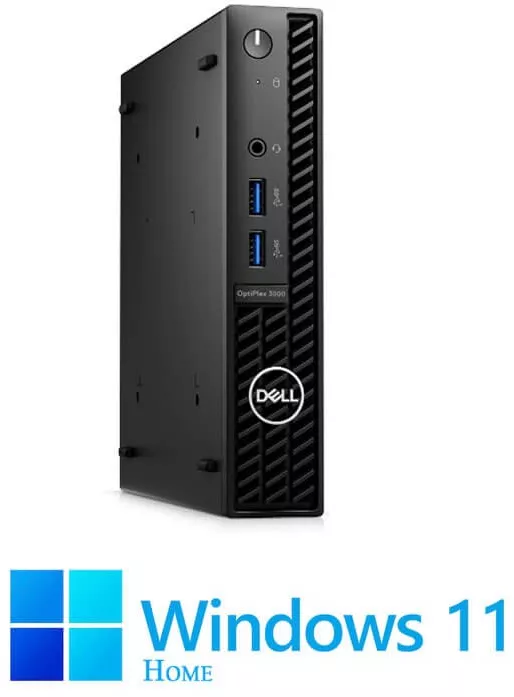 Mini PC Dell OptiPlex 3000 Quad Core i3-12100T 16GB DDR4 SSD Win 11 ...