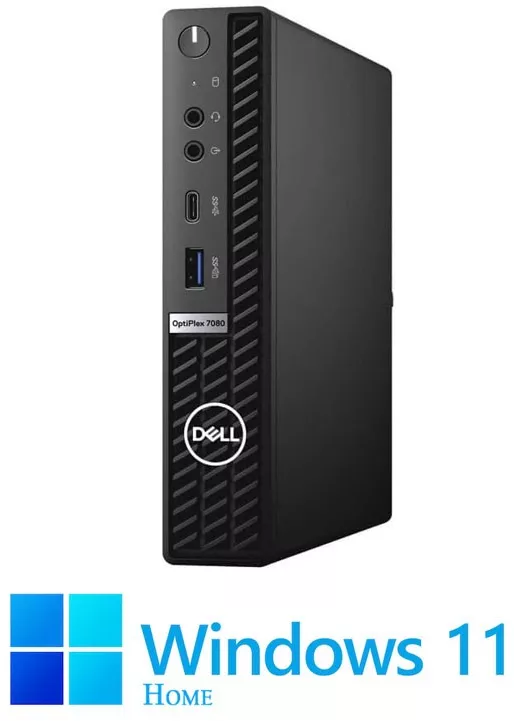 Mini PC Dell OptiPlex 7080 Octa Core i7-10700T 16GB DDR4 SSD Win 11 ...