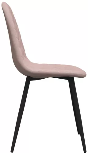 Scaune De Bucatarie 2 Buc. Roz Catifea 8720286180136 - cel.ro