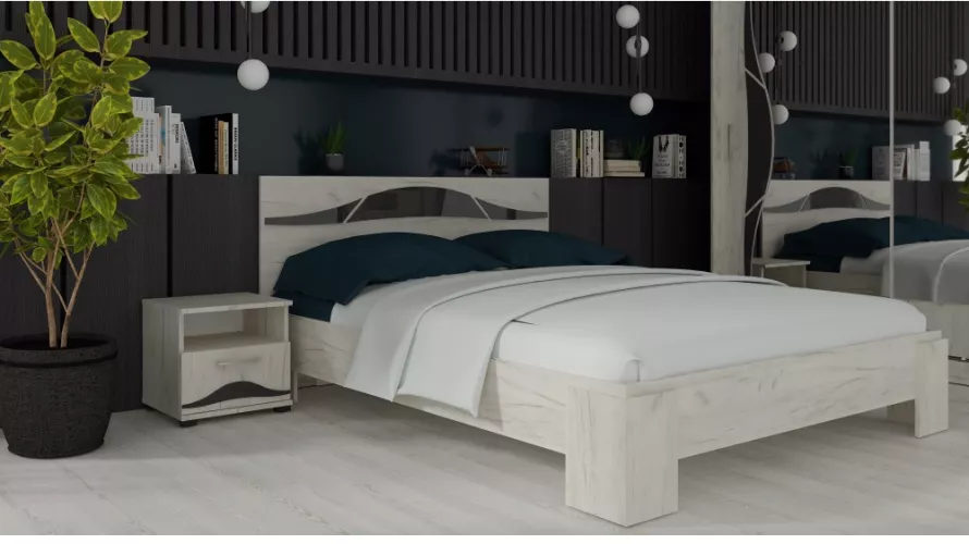 Set pat Laguna + 2 noptiere Stejar K001 rig4_758522319 - cel.ro