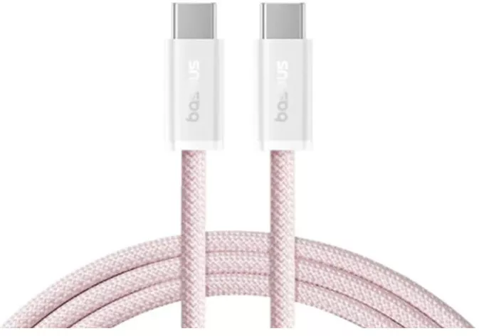 Cablu Baseus Dynamic 3 Series USB-C la USB-C 100W Fast Charging 1m Roz ...