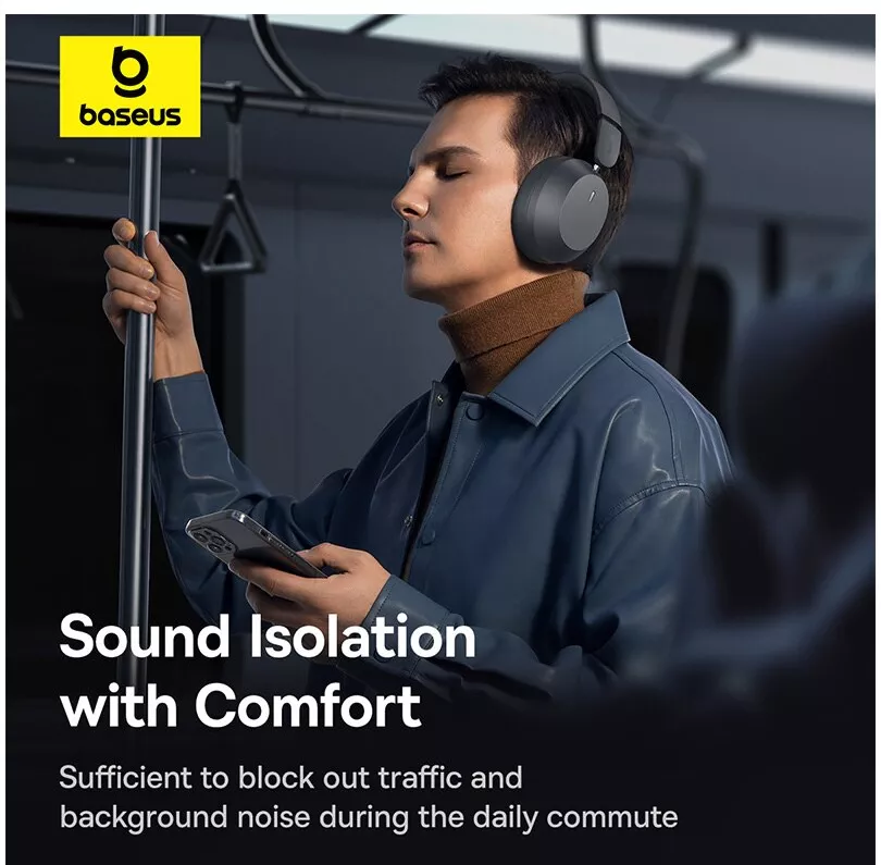 Casti Over-Ear Baseus Bass 35 Max Wireless Bluetooth 3D Surround ...