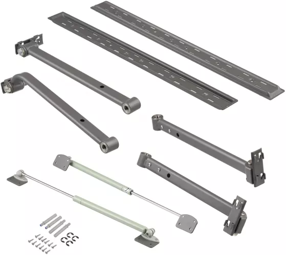 Cos Jolly carusel pentru colt stanga corp mobilier 900 mm antracit KN-9 ...