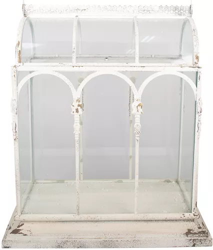 Mini sera fier sticla 56x32x65 cm 50802 - cel.ro