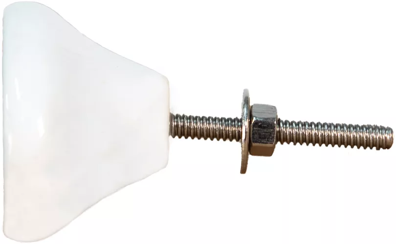 Set 4 butoni mobilier alb auriu 4x4x7 cm 65052 - cel.ro