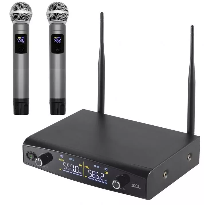 Set microfon fara fir 80m 518 690 MHz 102 dB mufa jack 6.3mm ecran ...