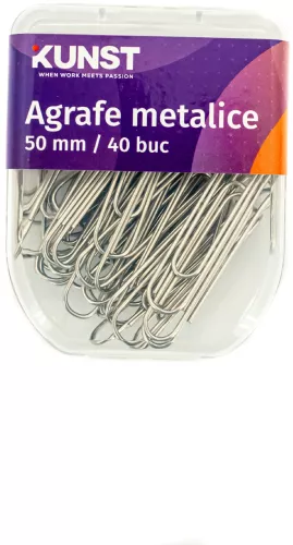 Set agrafe metalice KUNST 50 mm 40 buc gbej_215125133 - cel.ro