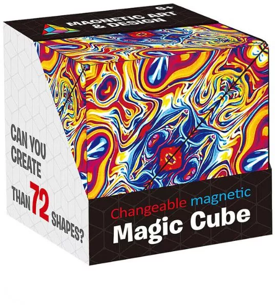 Jucarie interactiva magnetica Magic Cub Magnetix Geometrie ...