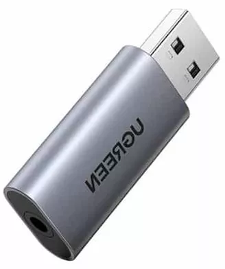 Placa de sunet externa interfata USB 2.0 T la 3.5 mm jack M UGREEN 80864