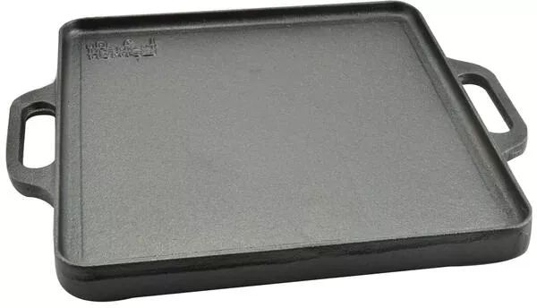 Placa gratar de fonta patrata 2 fete 32x32 cm Perfect Home 12970 - cel.ro