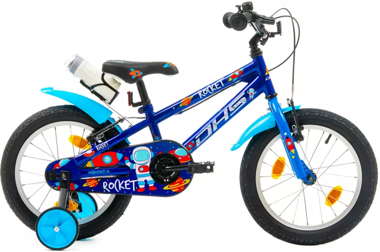 Bicicleta Copii DHS Rocket - 16 Inch Albastru DH162S02252 - cel.ro