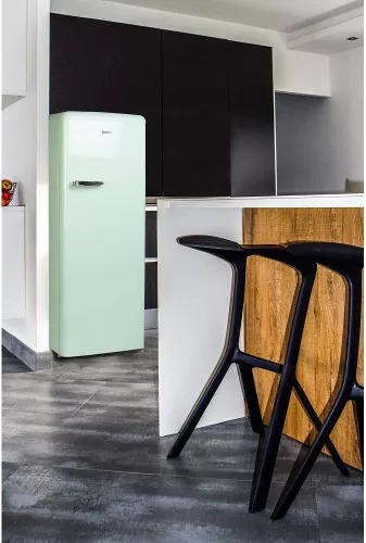 Frigider Retro DOMO 218 litri verde pastel lpig_849841780 - cel.ro