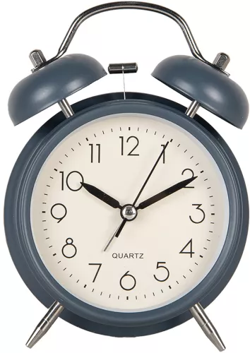 Ceas desteptator masa metal 12x6x17 cm 6AC0031BL - cel.ro